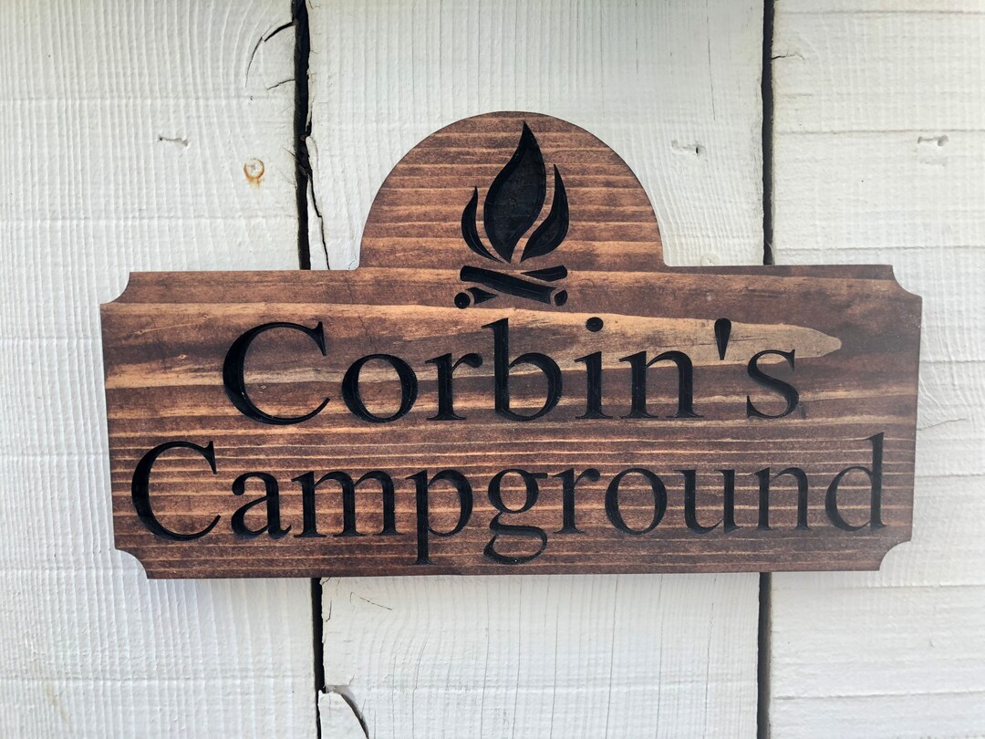 Campsite Signs, Campground Signs, Customizable, Routed, Pacific Crest ...