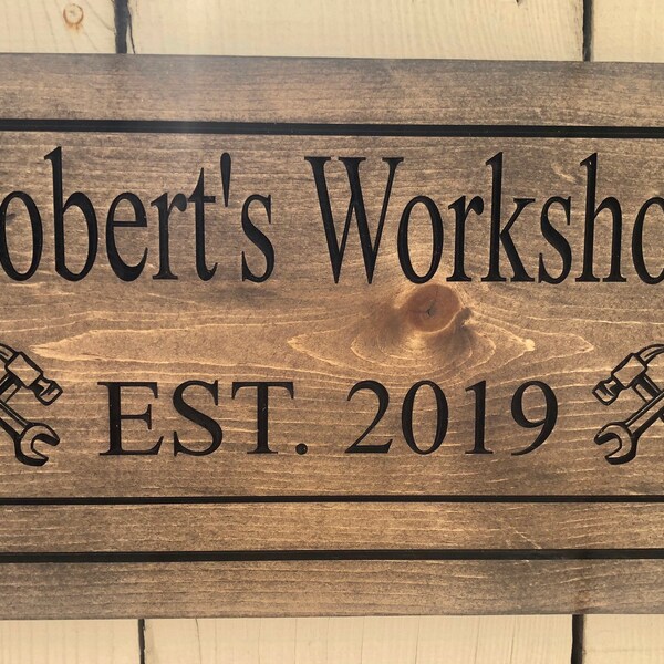 Woodshop Sign - Etsy