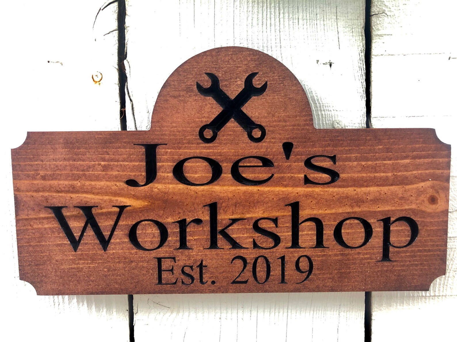 Workshop Wood shop garage sign Rustic vintage style sign | Etsy
