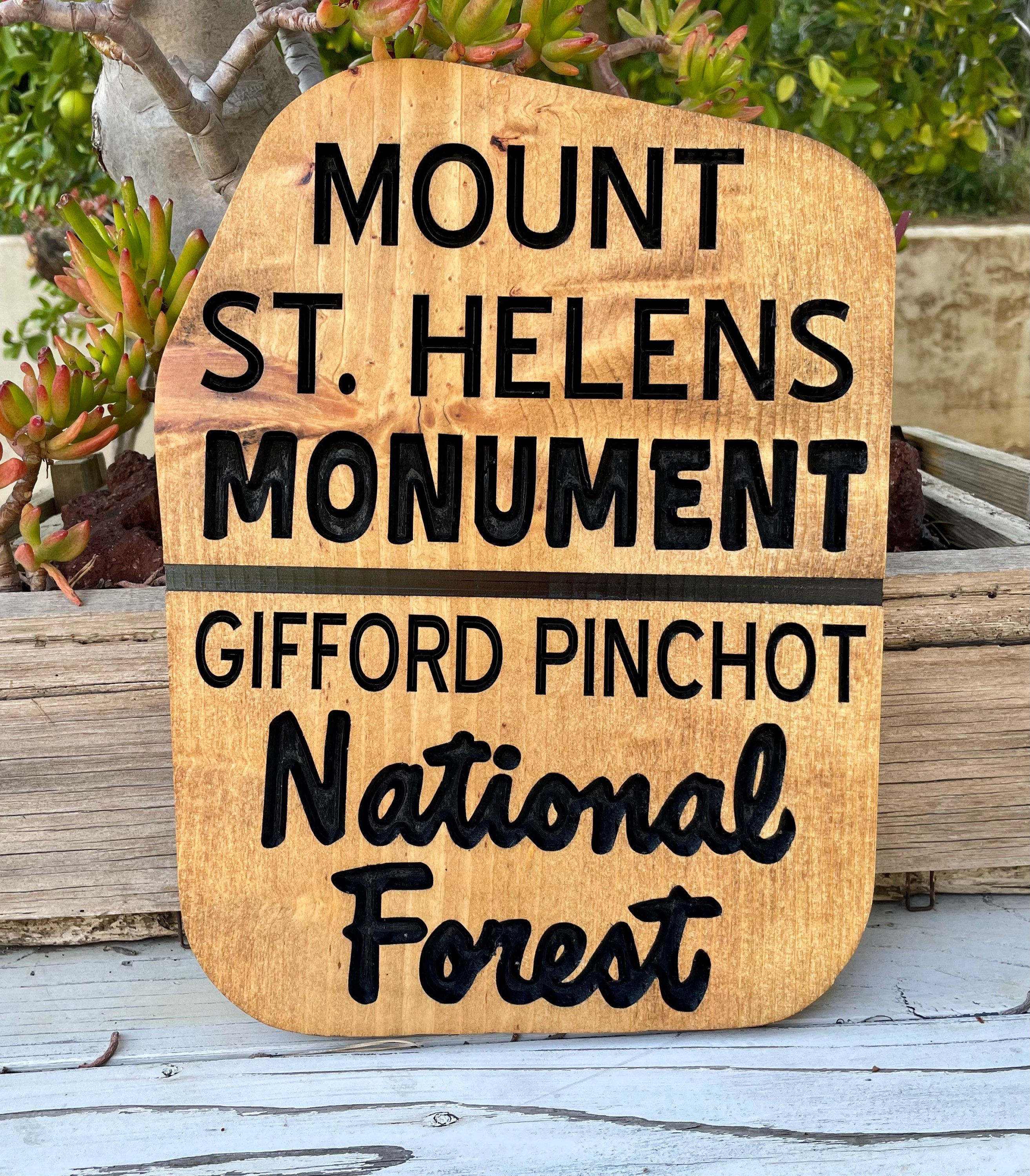National Park Sign Mt St Helen Trail Sign St. Helens - Etsy