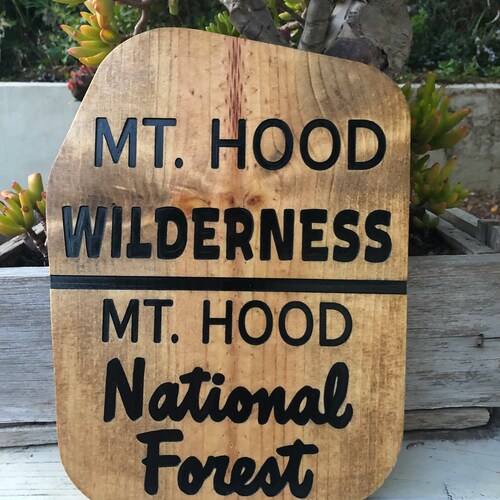 National Park Sign Mt Hood pct Trail Sign High Sierra - Etsy