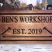Workshop, Wood Shop, Garage Sign Rustic Vintage Style Sign Man Cave ...