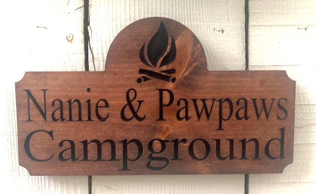 Campsite Signs Campground Signs Customizable Routed - Etsy