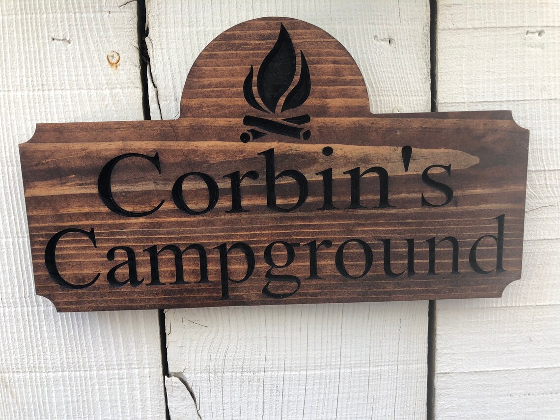 Campsite Signs, Campground Signs, Customizable, Routed, Pacific Crest ...