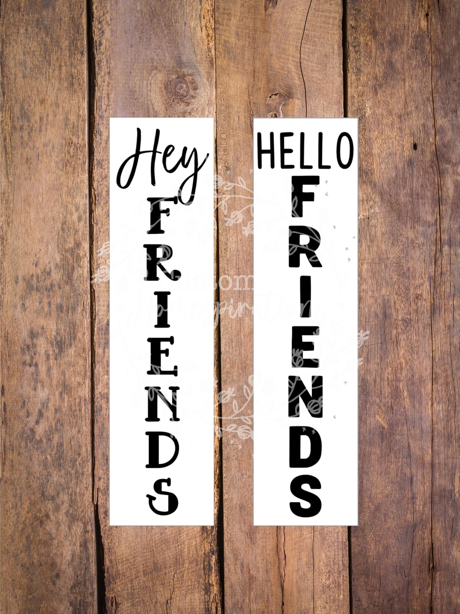 Hey Friends or Hello Friends Porch Sign Friends Porch Decor | Etsy