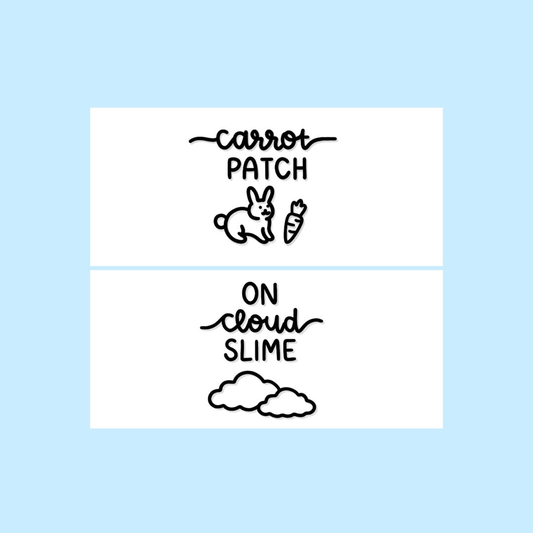 Custom Rectangular Slime Labels - Etsy