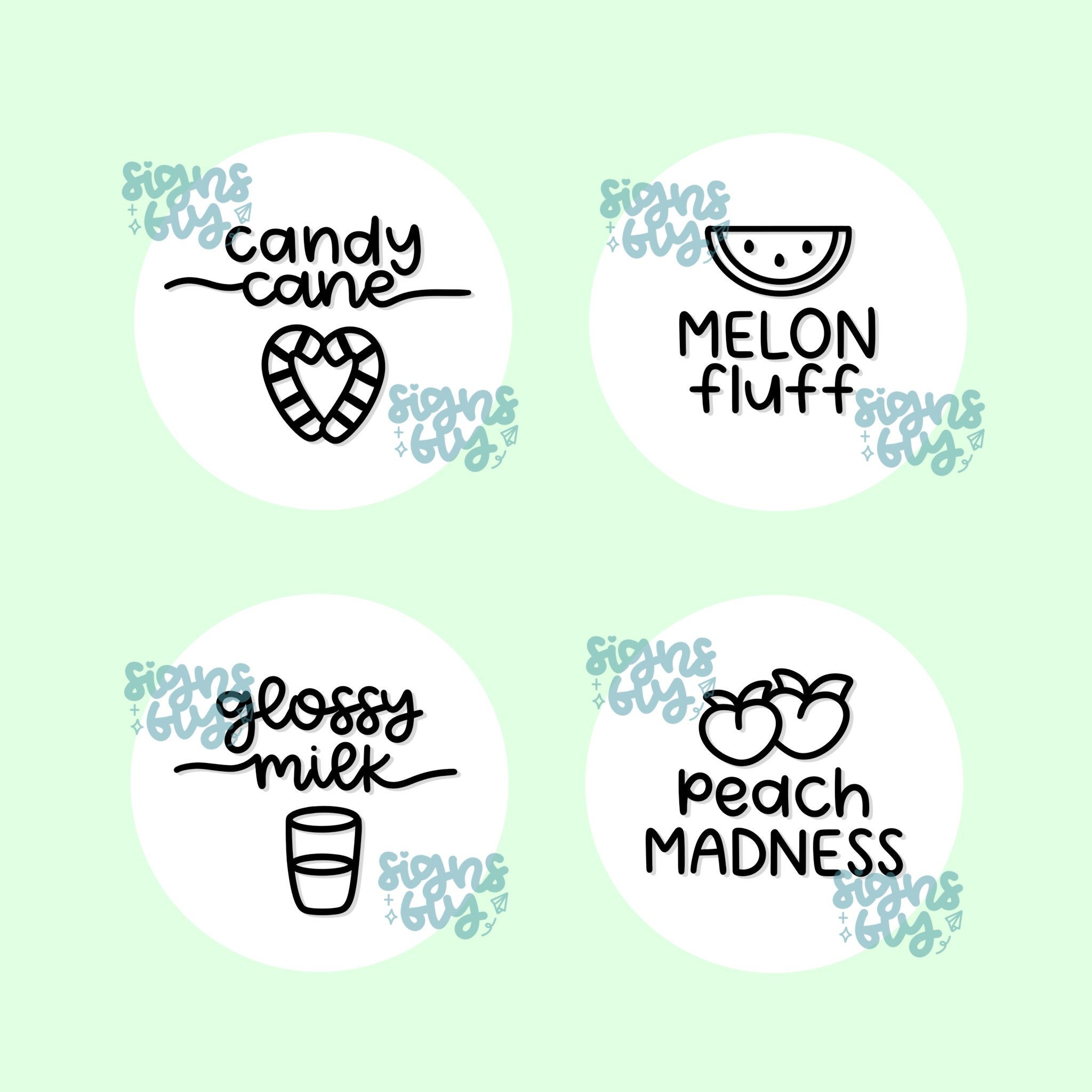 Custom Circular Slime Labels - Etsy UK