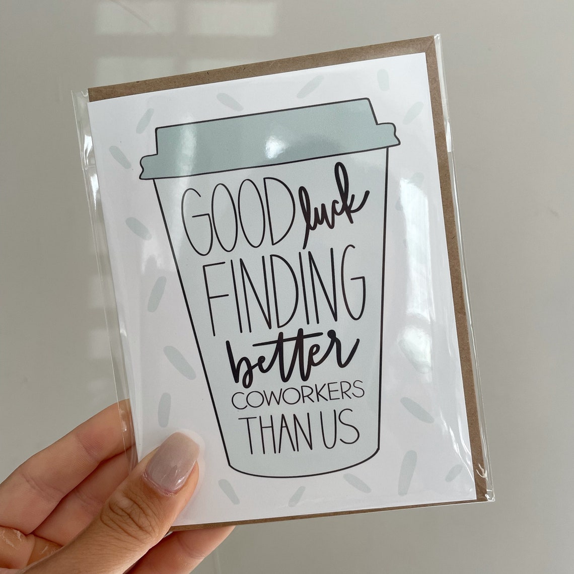 Congrats New Job Card Good Luck Finding Better Co-workers | Etsy