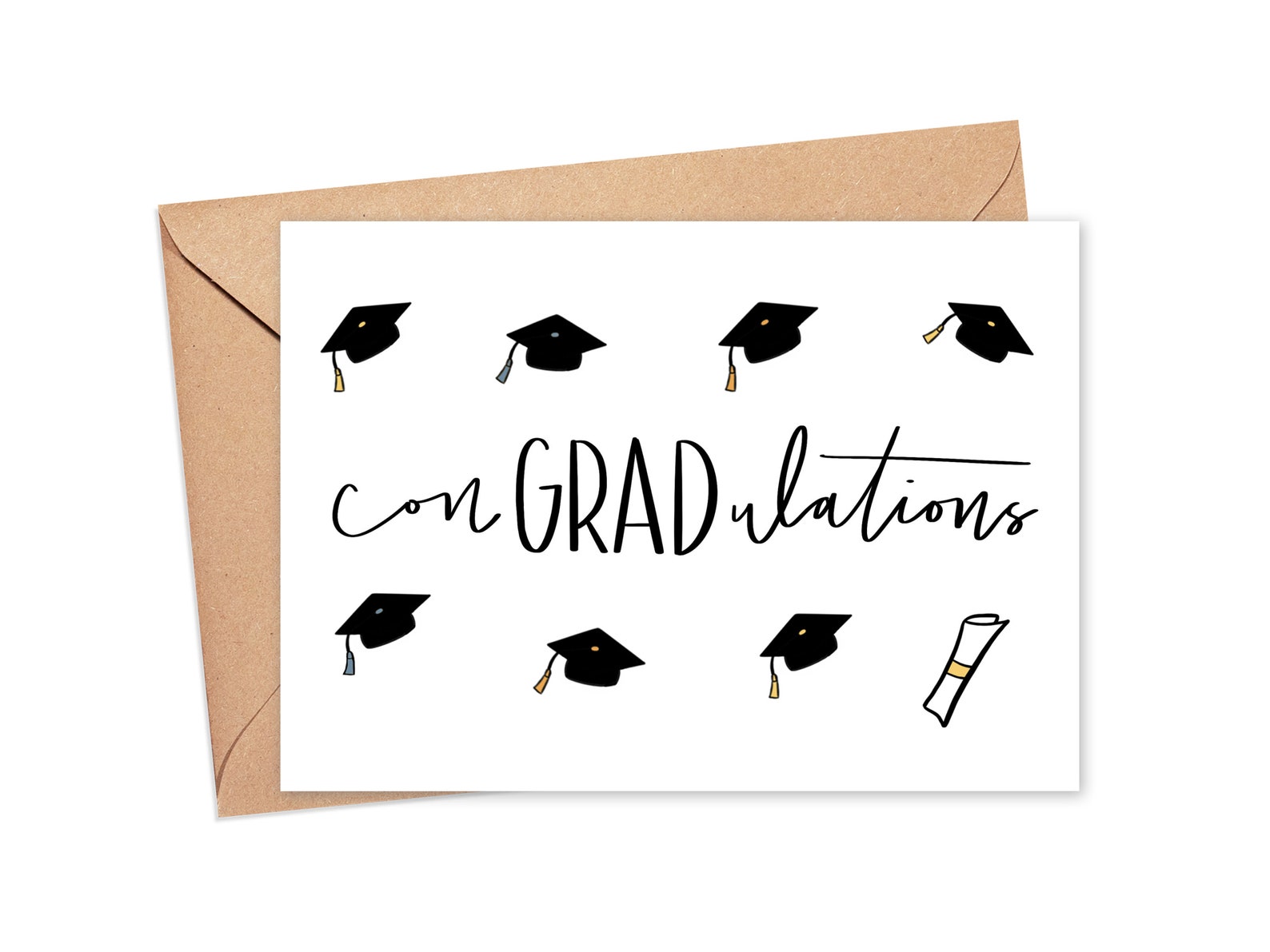 Congradulations Funny Grad Card Graduation Gifts - Etsy
