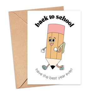 First Day of School, Card for Teacher, Have the Best Year Ever, Cute ...