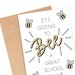 First Day of School, Card for Teacher, Bee Theme Card, Kid's Back to ...