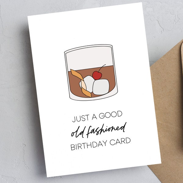 Old Fashion Birthday Card - Etsy