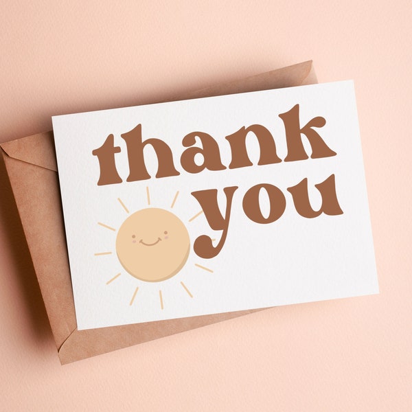 Retro Thank You Cards - Etsy