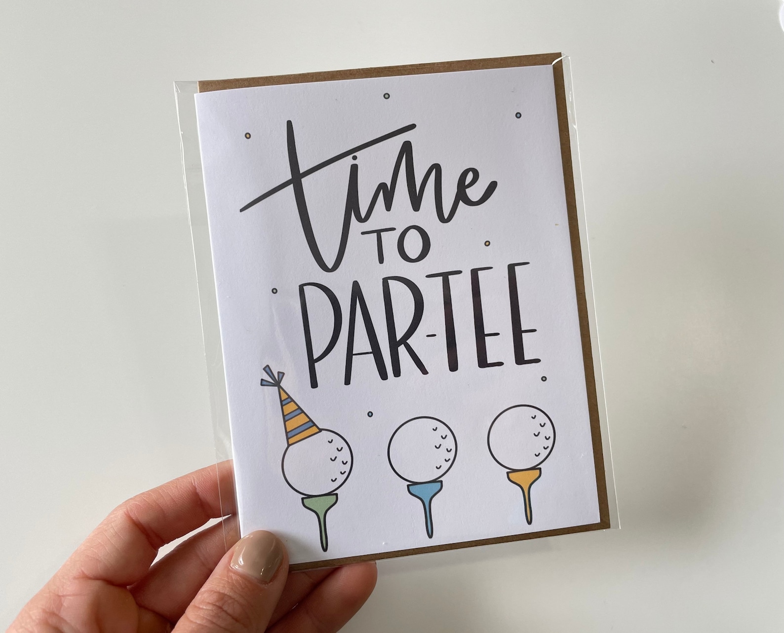 Golf Birthday Card Time to Par-tee Card Congrats Gift for | Etsy