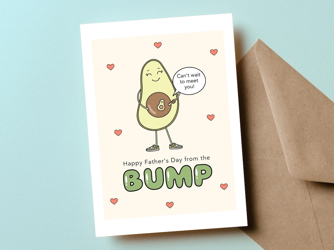 Happy Father's Day From the Bump, Dad to Be Father's Day Card, First ...