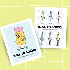 Back to School Card, First Day of School, Card for Teacher ...