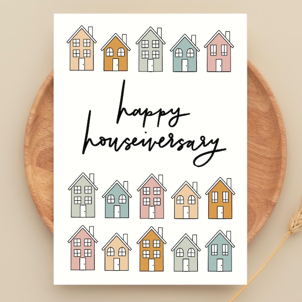 One Year House Anniversary Card - Etsy