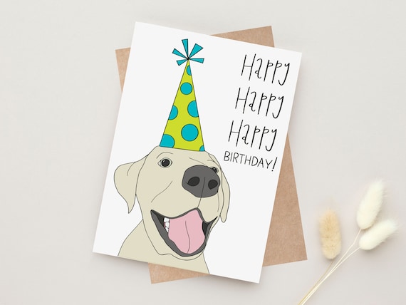 Happy Birthday Yellow Lab