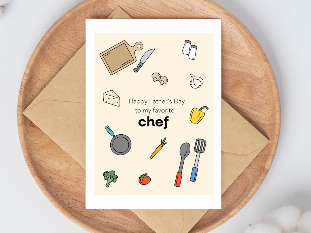 Father's Day Card for Chefs - Heartfelt 'happy Father's Day to My ...