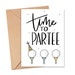 Printable 5x7 Card Time to Partee, Golf Birthday Card, Golf Gift for ...
