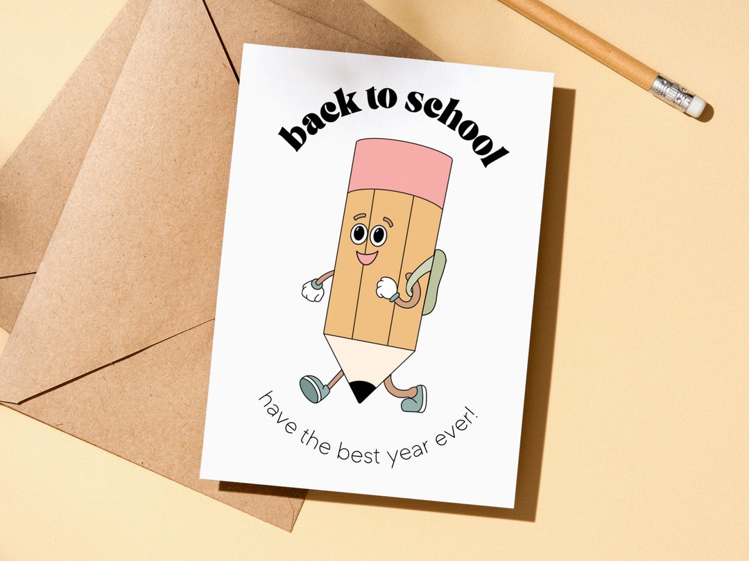 First Day of School, Card for Teacher, Have the Best Year Ever, Cute ...