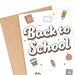 Back to School Card First Day of School Card for Teacher - Etsy