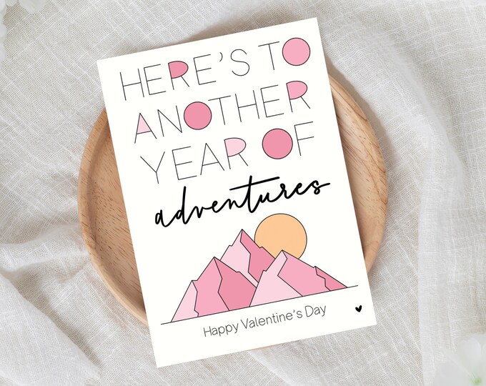 Year of Adventures Gold Foil Card - Etsy