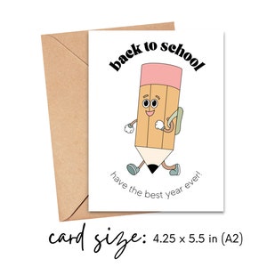 First Day of School, Card for Teacher, Have the Best Year Ever, Cute ...