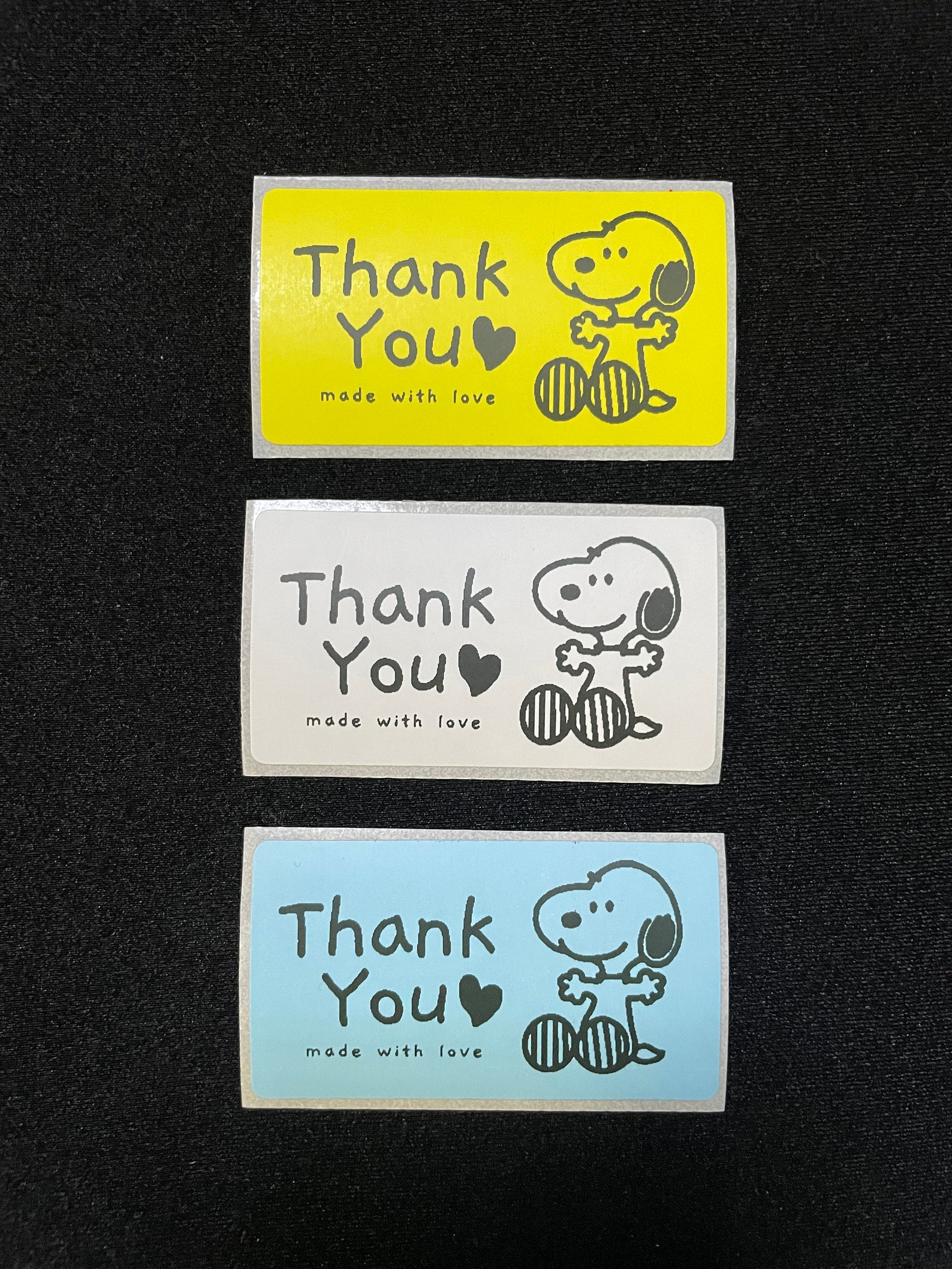 Snoopy Thank You Label | Thank You Thermal Label | Packing Sticker ...