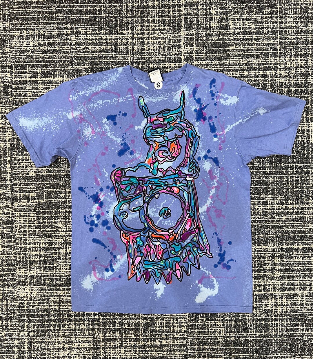 Small Custom Painted bart is ART Splash T-shirt - Etsy