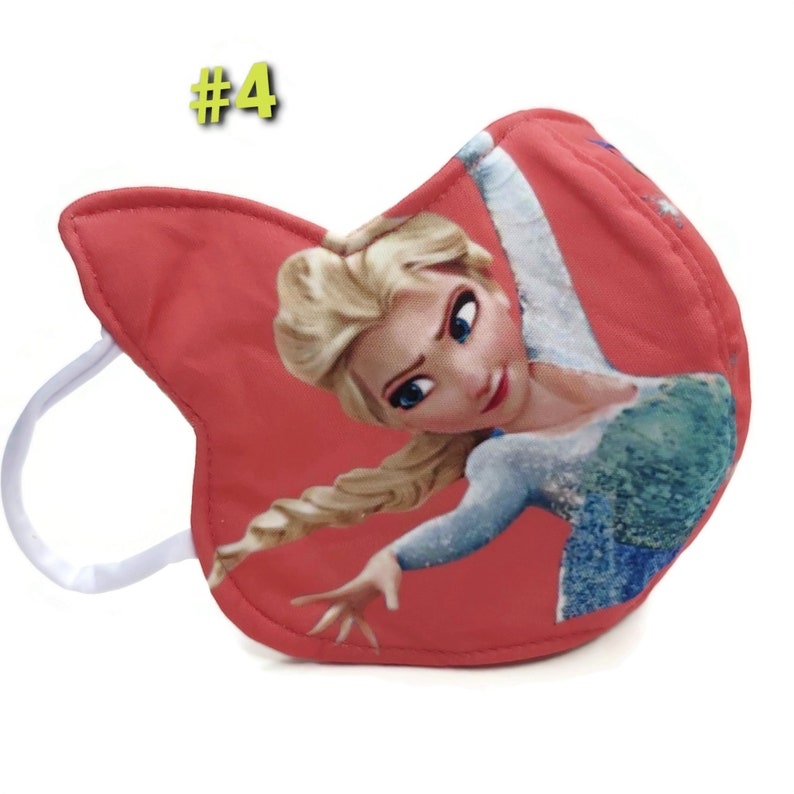 Disney Frozen Elsa / Fabric Face Mask for Girls 4-7 Kids | Etsy