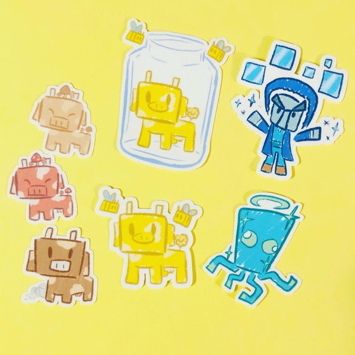 Minecraft Stickers - Etsy