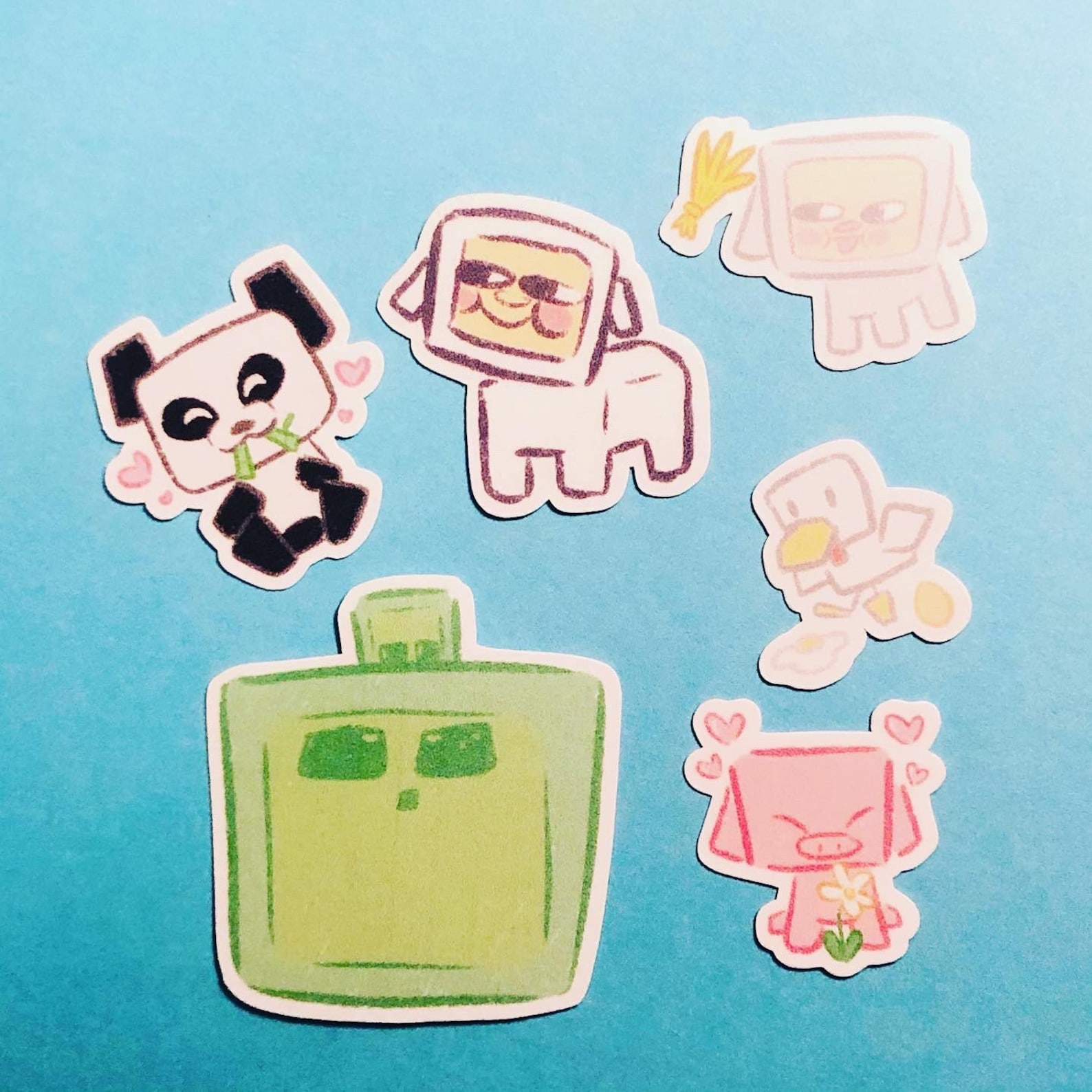 Minecraft Stickers - Etsy