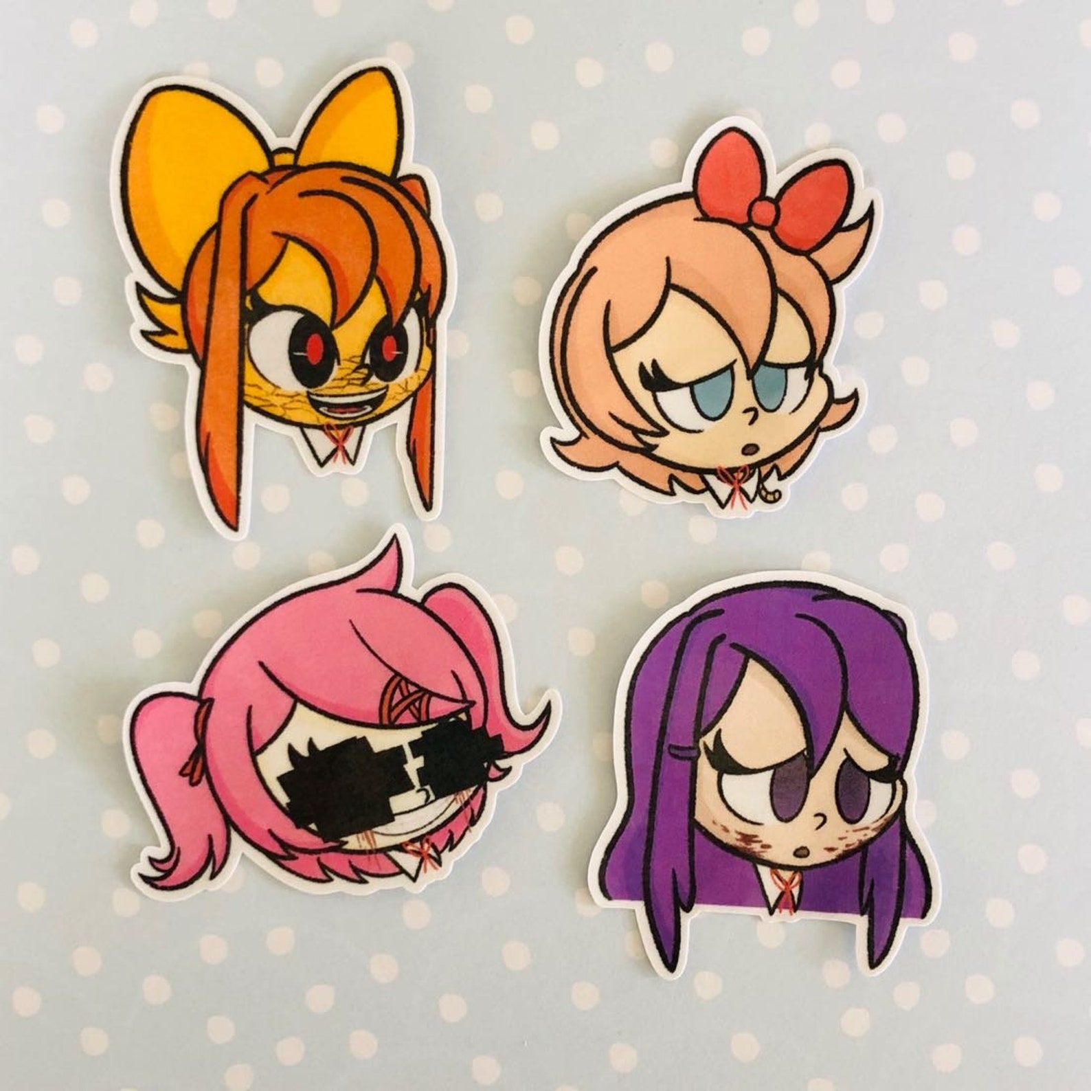 Doki Doki Literature Club Sticker Packs 2 | Etsy