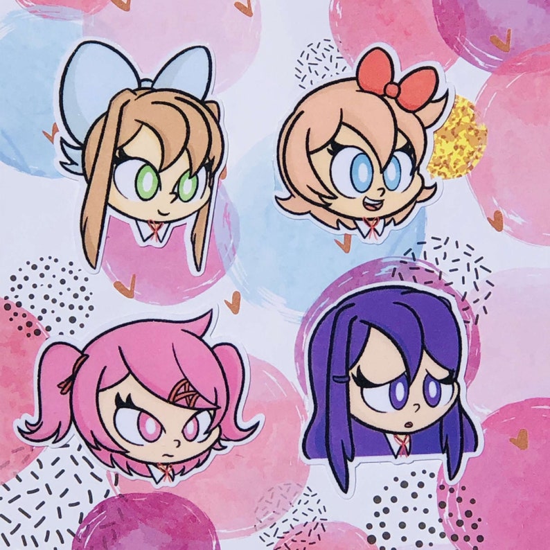 Doki Doki Literature Club Stickers | Etsy