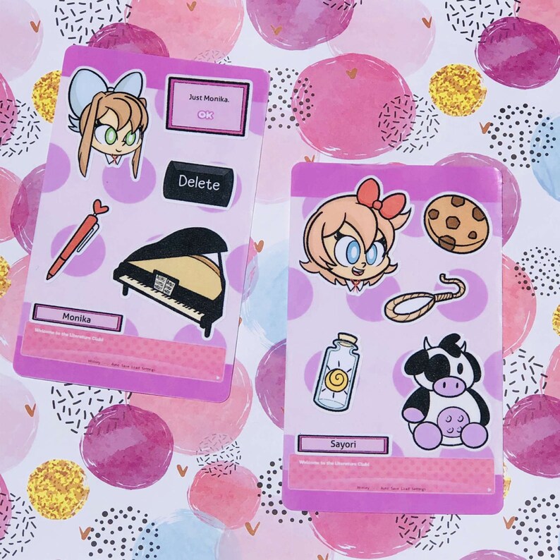 Doki Doki Literature Club Stickers - Etsy