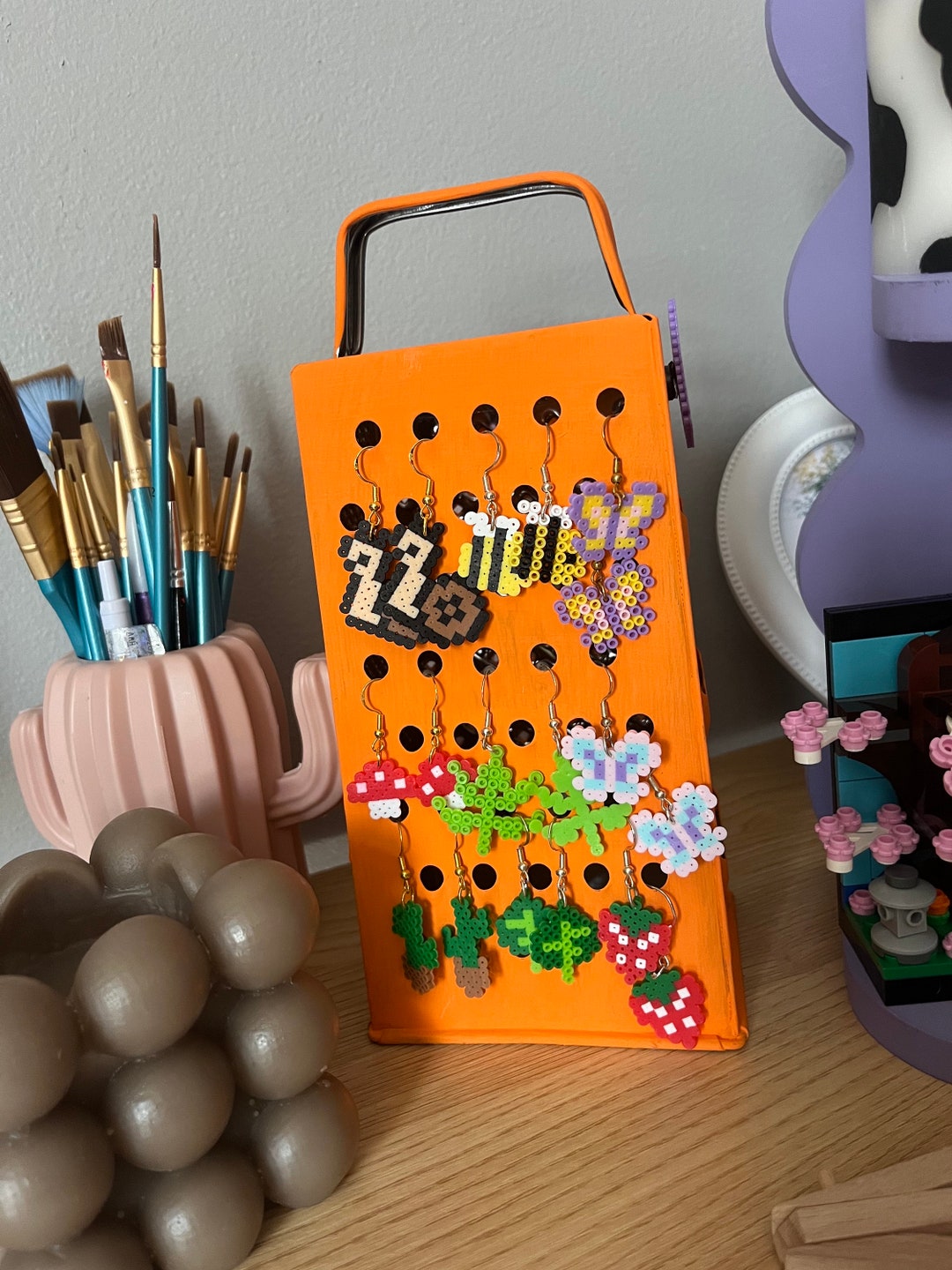 Spring Collection: Perler Bead Earrings - Etsy