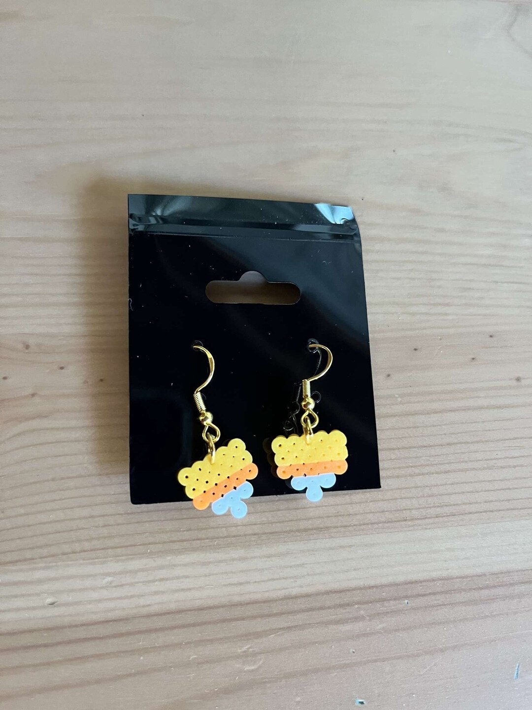 Candy Corn ~ Perler Bead Earrings - Etsy