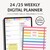 2024 2025 Dated Weekly Digital Academic Planner for Students, Goodnotes ...