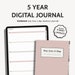 Five Year Daily Digital Journal, One Line A Day Journal, 365 Daily ...