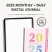 12 Subject Digital Notebook, 2 Page Landscape Notebook, Digital Journal ...