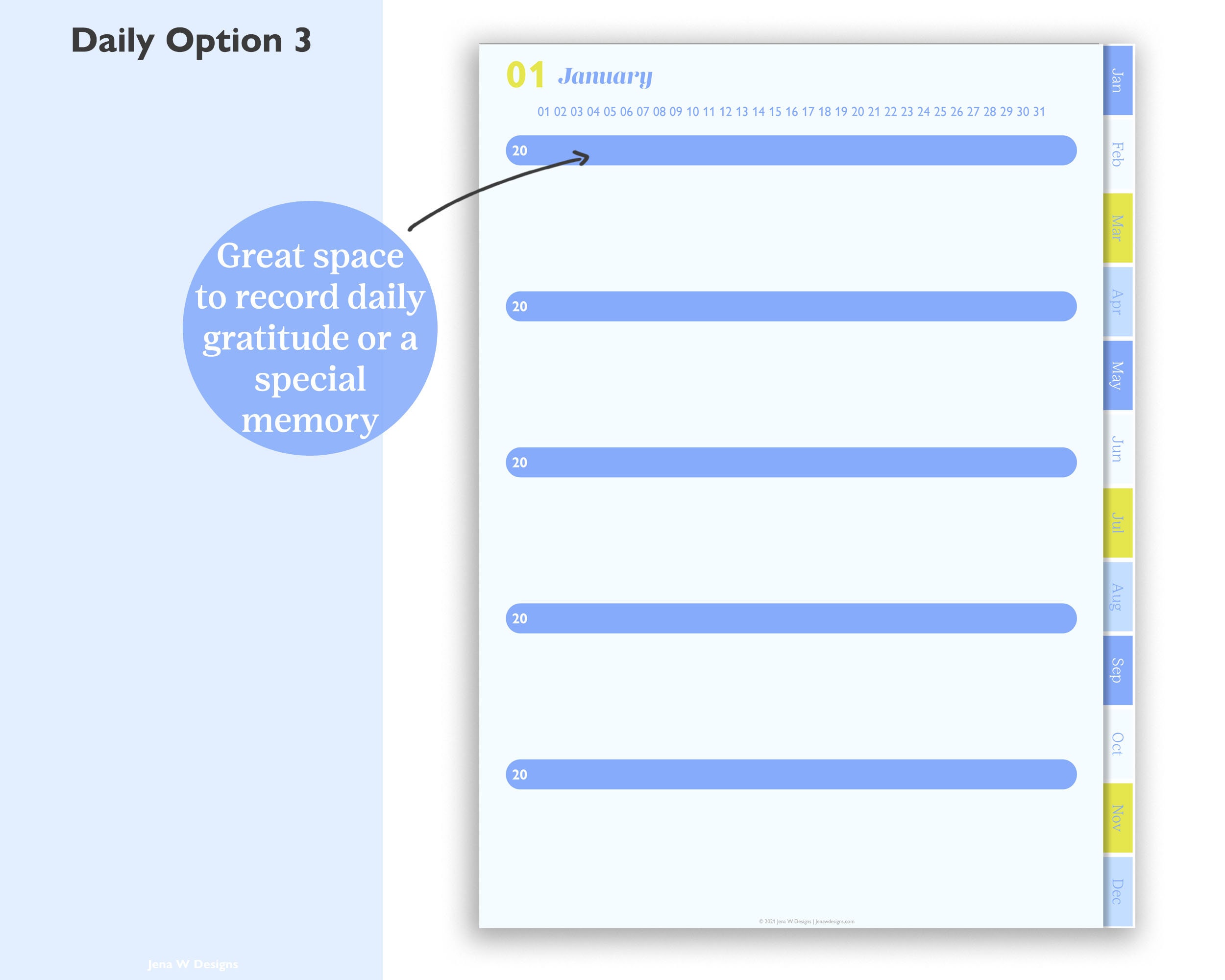 5 Year Daily Digital Journal 365 Daily Journal Hyperlinked - Etsy