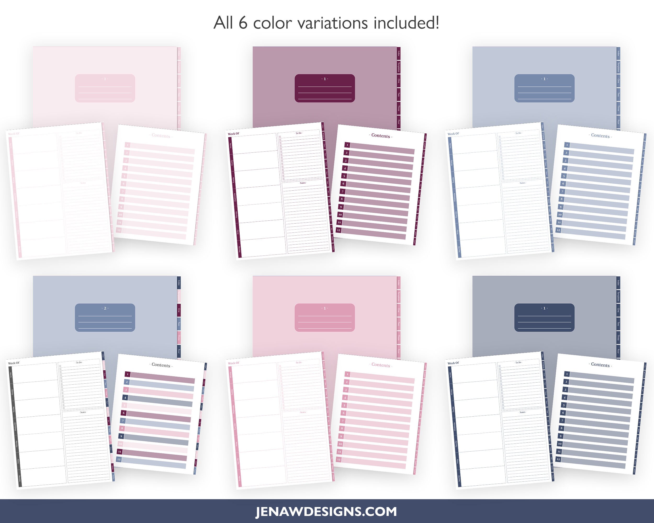 Goodnotes Notebook, Digital Notebook With Tabs, Notebook Bundle ...