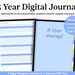 5 Year Daily Digital Journal 365 Daily Journal Hyperlinked - Etsy