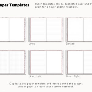 Digital Notebook Landscape, Realistic Digital Notebook, Goodnotes ...