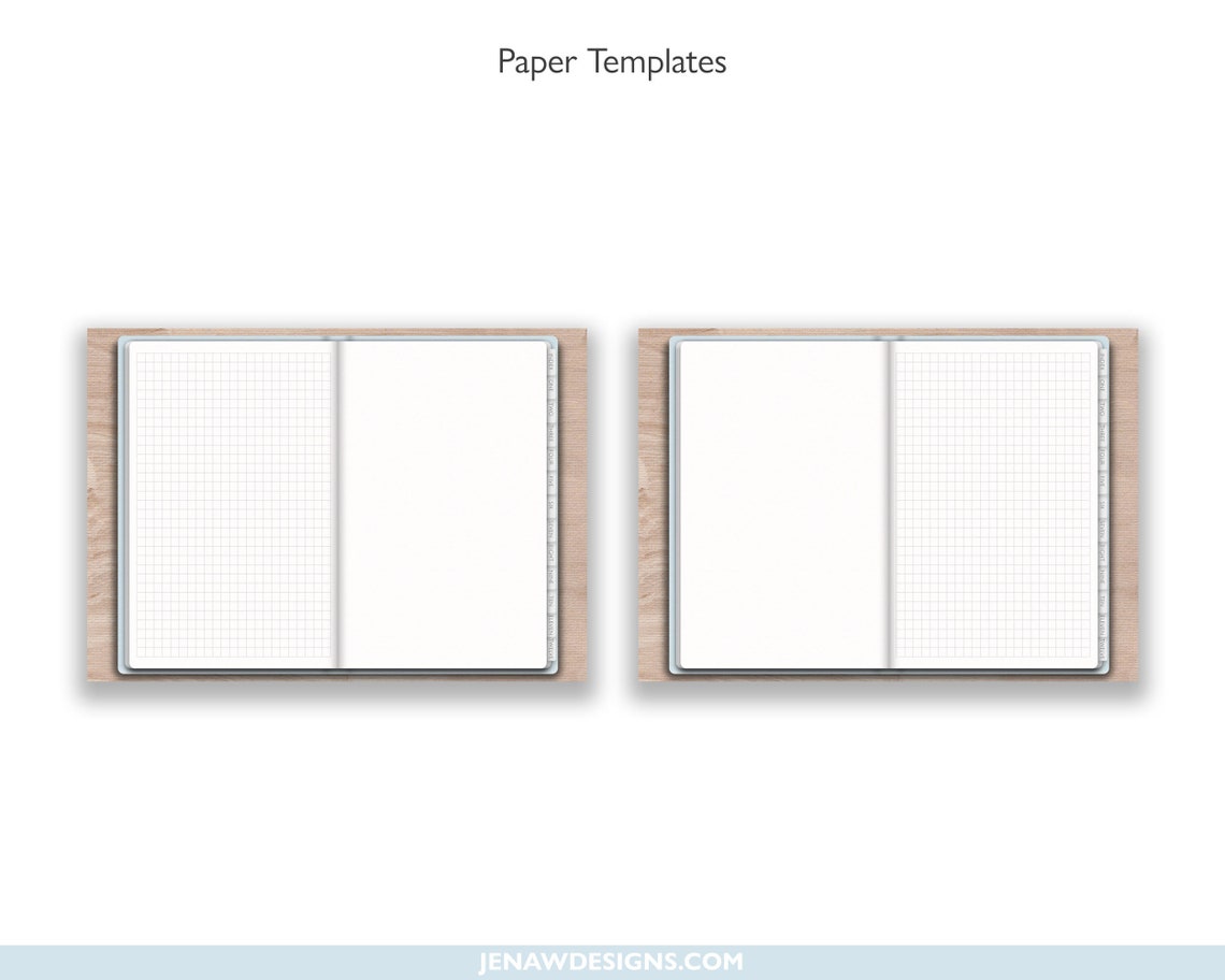 12 Subject Digital Notebook 2 Page Landscape Notebook - Etsy