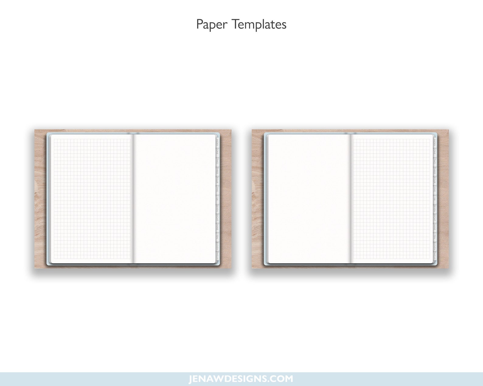 12 Subject Digital Notebook 2 Page Landscape Notebook - Etsy