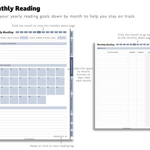 Digital Reading Log, Goodnotes Book Tracker, Digital Book Review ...