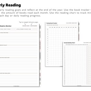 Digital Reading Journal, Goodnotes Book Review Planner With Lists ...