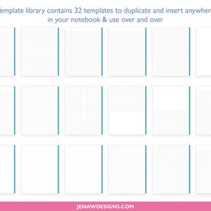 12 Subject Digital Notebook With Tabs, Digital Notebook Bundle ...